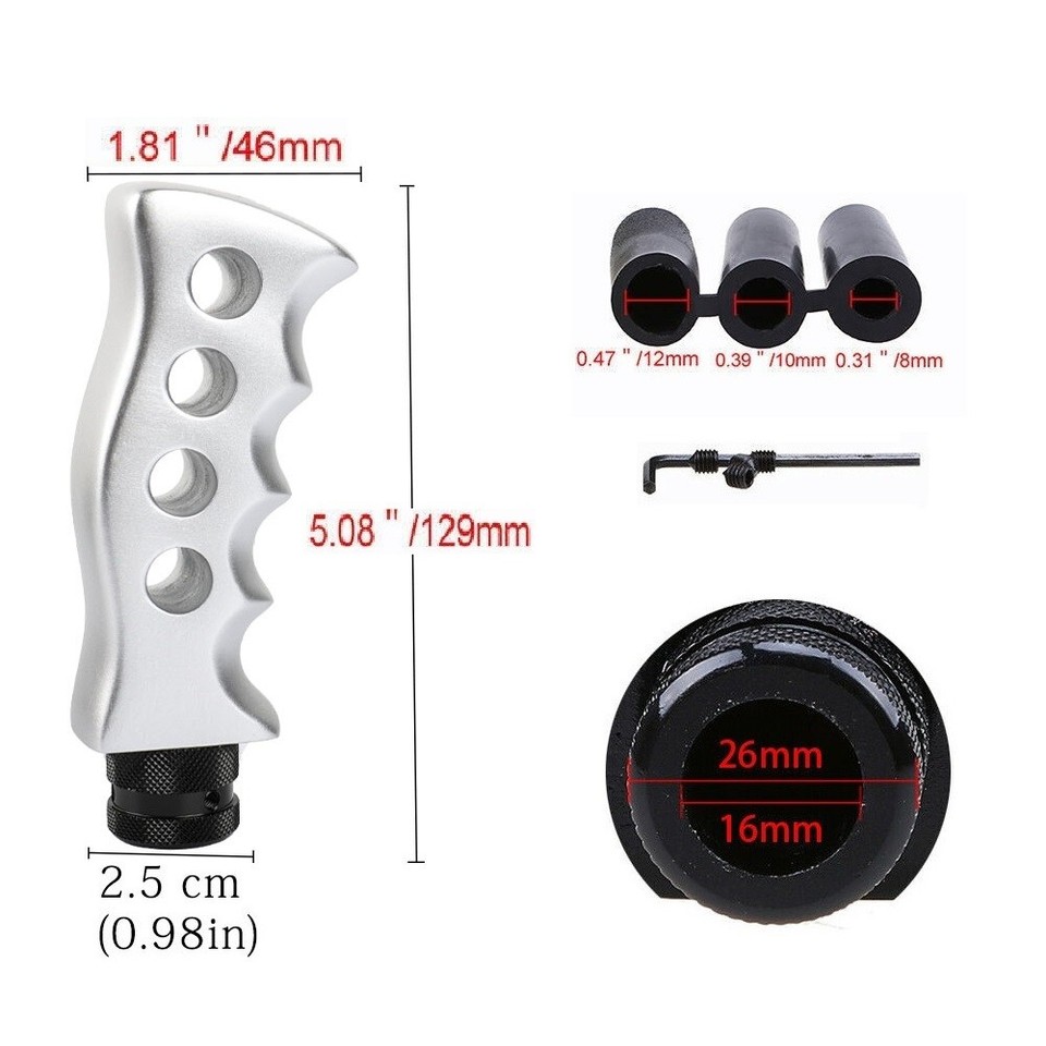 Universal Slotted Pistol Grip Handle Manual Gear Stick Shift Knob ...