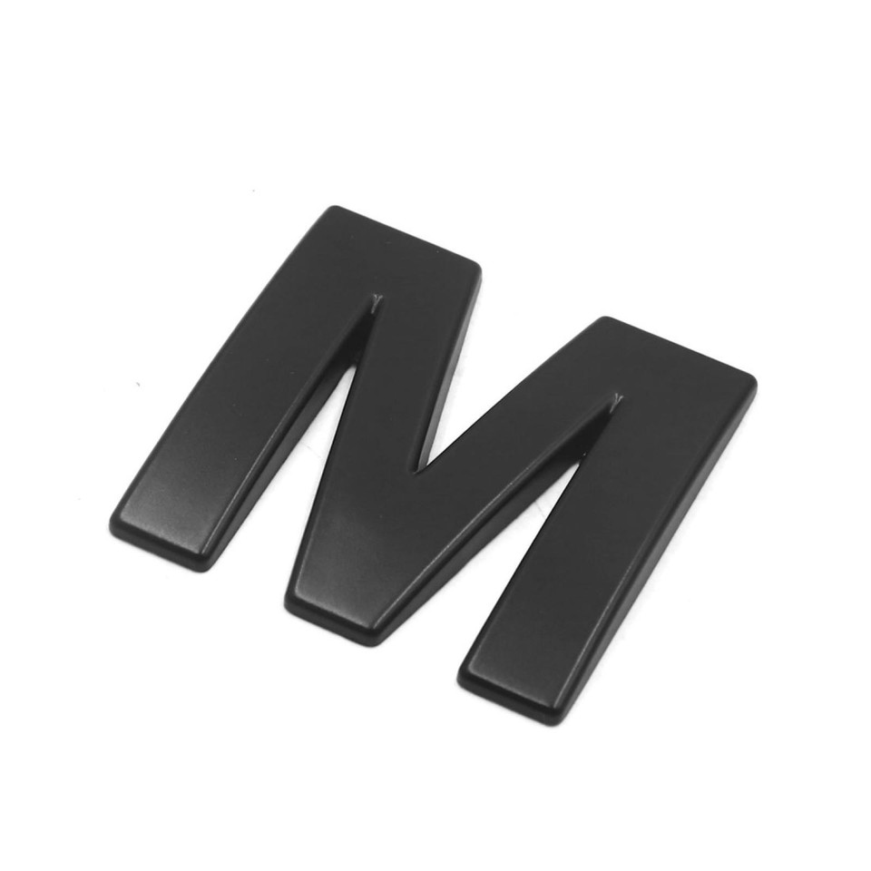 3D Metal M Letter Shaped Alphabet Sticker Car Auto Emblem Badge Decal ...