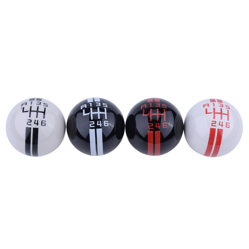 6 Speed Gear Shift Knob for Ford Mustang Shelby GT500 White Manual ...