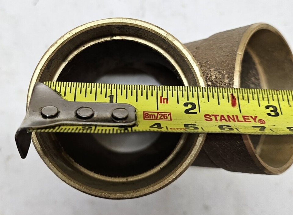 NIBCO DWV 2" Female Solder Cast Bronze 45° Angle Wye CxCxC Pipe Fitting ...