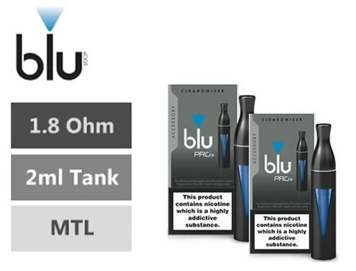 Blu PRO Clearomiser | 2 x Coil Tank Top | FREE POSTAGE | eBay