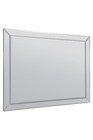 Extra Large Wall Mirror All Glass SIlver Modern 4Ft6 X 3Ft6 137cm X ...