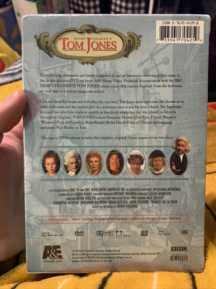 Henry Fielding's Tom Jones DVD 2-Disc Set Max Beesley Samantha Morton ...