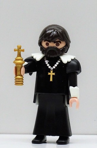 Pastor Priest Cleric Priest Black Playmobil from Church Monk Custom ...