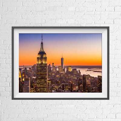 NEW YORK CITY MANHATTAN USA POSTER PICTURE PRINT Sizes A5 to A0 **NEW ...