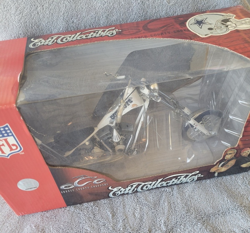 ERTL OCC NFL COWBOYS CHOPPER TOY MOTORCYCLE 1:10 FROM A LOCAL ESTATE | eBay