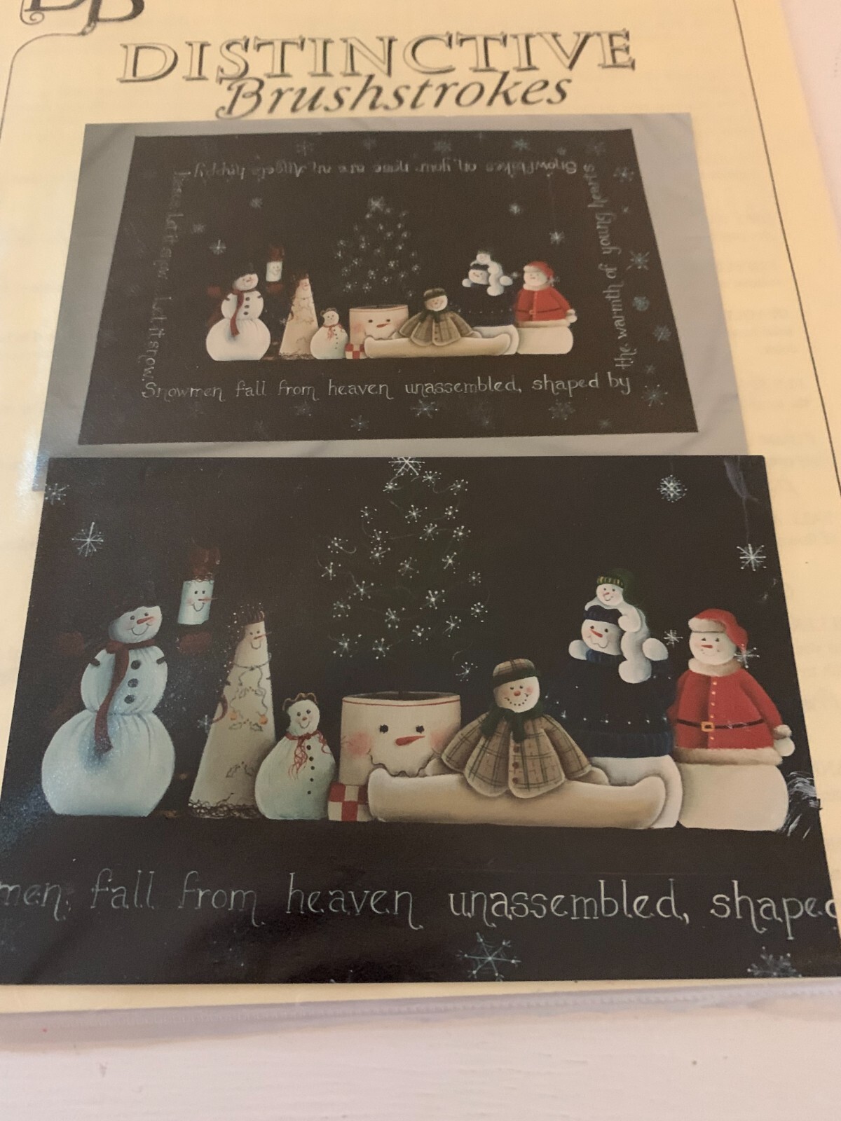 Painting Pattern Packet - Snowmen/Women By Distinctive Brushstrokes | eBay