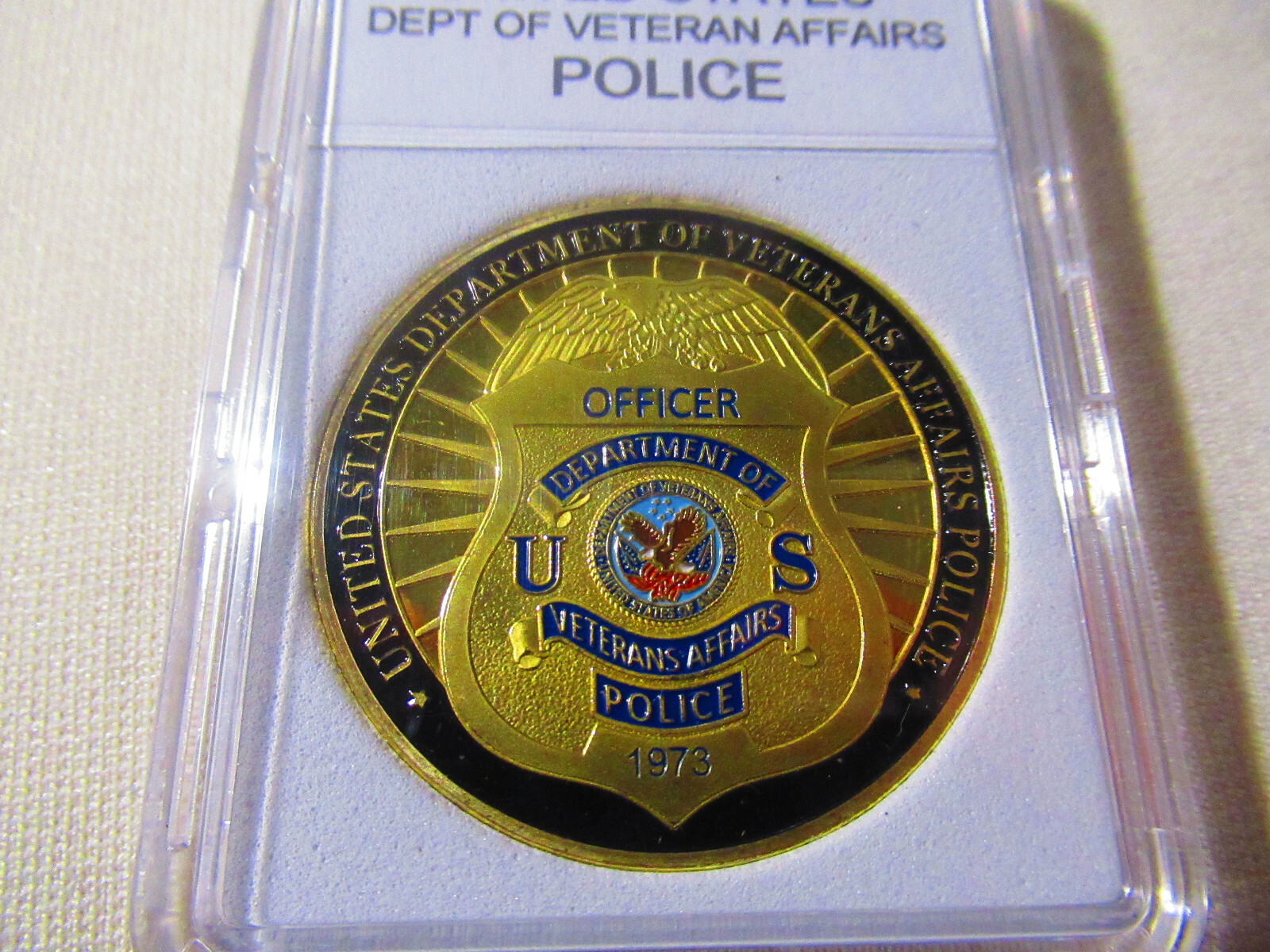 U S Dept of Veterans Affairs Police Challenge Coin | eBay
