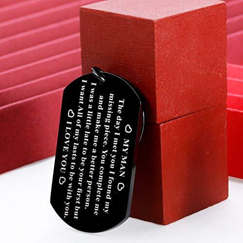 To My Man Keychain Anniversary Gif for Boyfriend Husband Men Him I Love ...