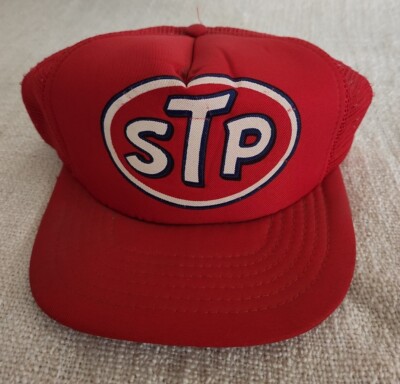 VTG STP Gas Oil Trucker Hat GOOD FOAM Mesh Snapback Patch Made In USA ...