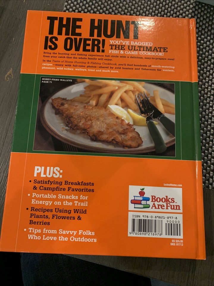 Hunting and Fishing Cookbook Hardcover 9780898218978| eBay