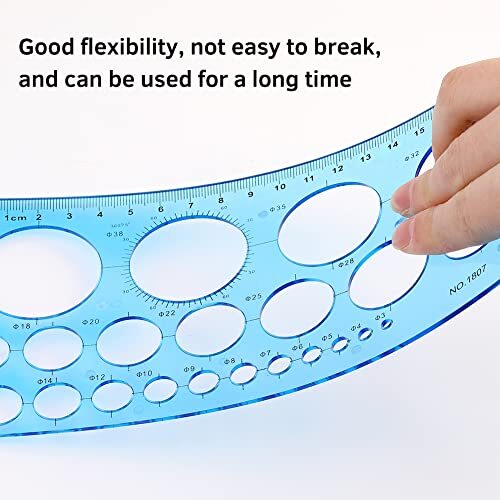 4Pack Circle Template Round Stencil for Drafting Office School Drawing ...