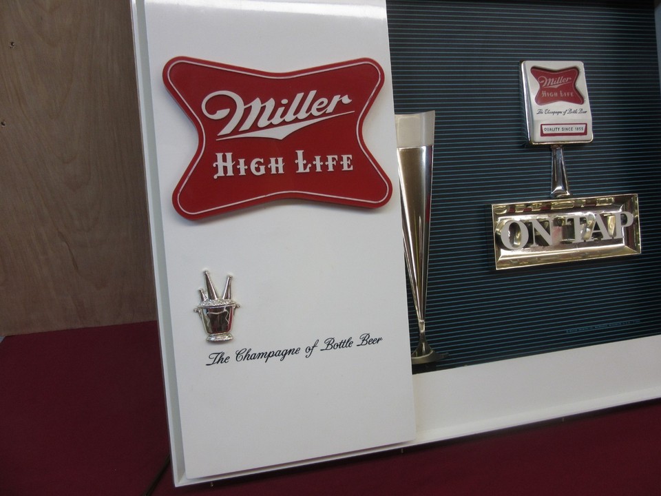 Vintage Miller High Life Motion Beer Sign 1960's F-1008 RARE | eBay