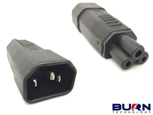 PAT KIT ADAPTER CLOVERLEAF IEC C14 PLUG TO C5 SOCKET PORTABLE APPLIANCE ...