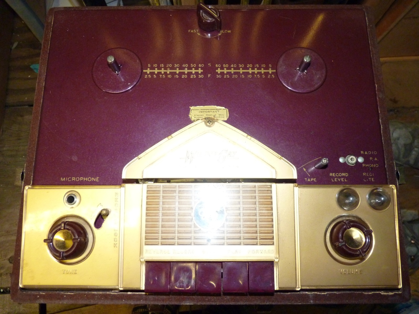 Special Recordio by Wilcox-Gay - Reel to Reel, Radio, PA, Phono-LOCAL ...
