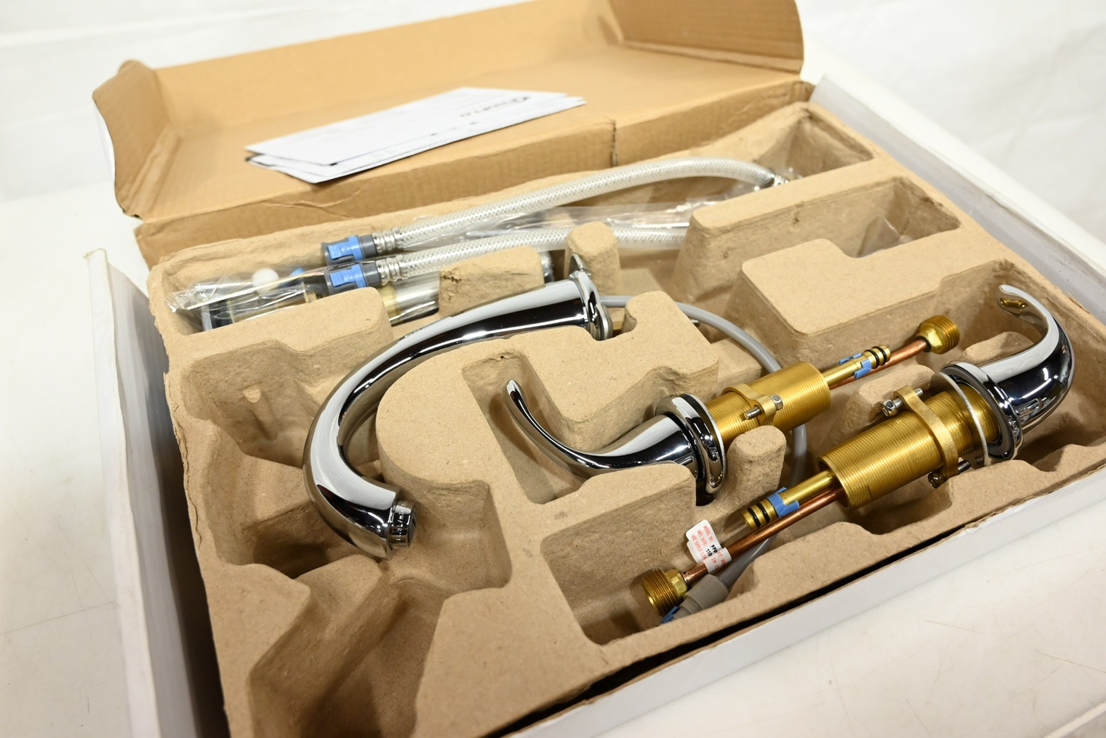 Proflo PFWSC6860CP, 2-Handle Widespread Lavatory Faucet, Polished ...