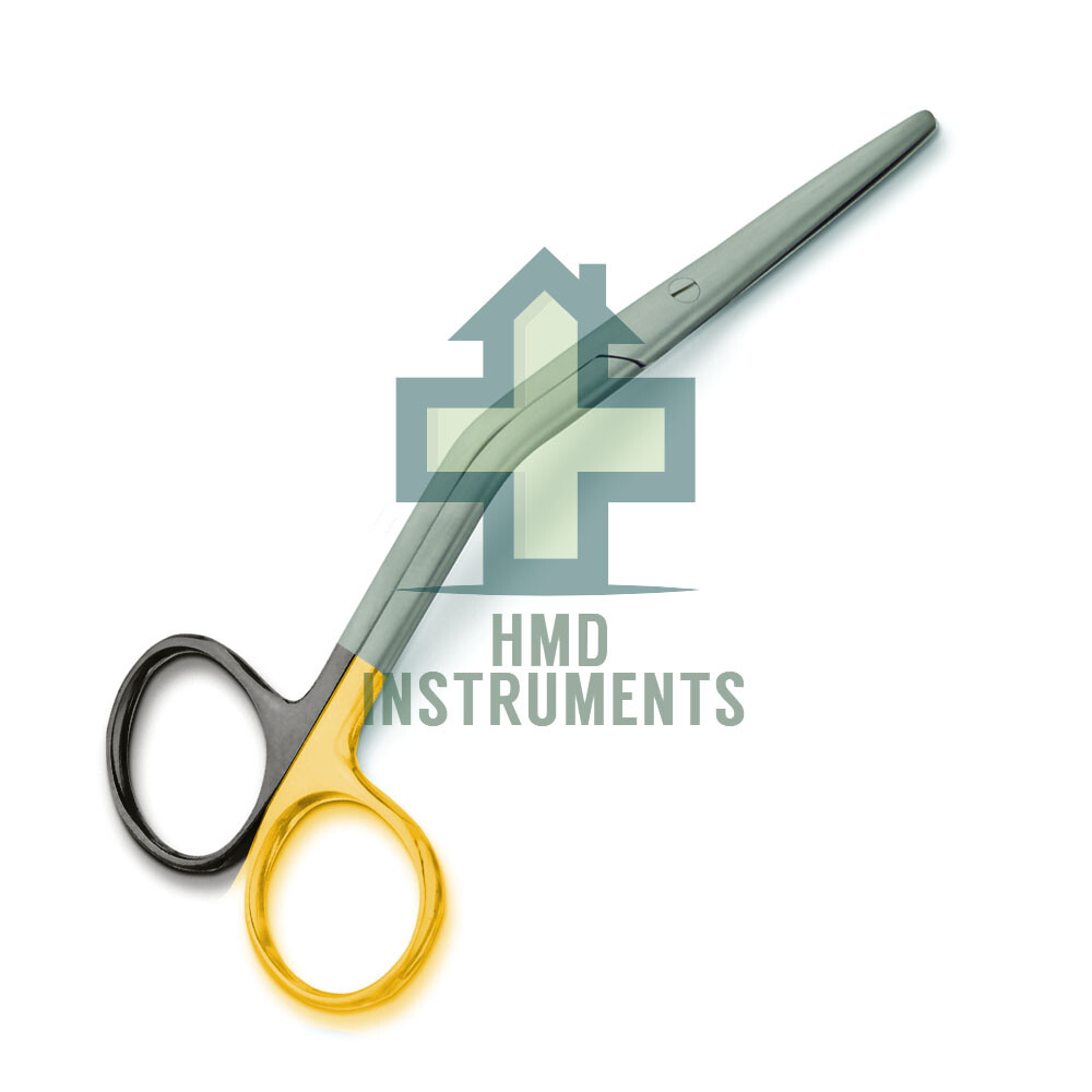 Stainless Steel Fomon Dorsal Scissor, Angled with Gold & Black Coated ...