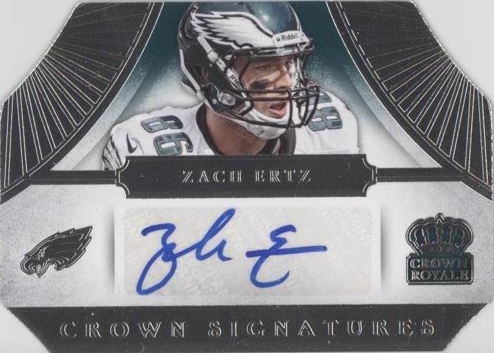 2014 Panini Crown Royale - Crown Signatures Zach Ertz #CS-ZE /20 (AU ...