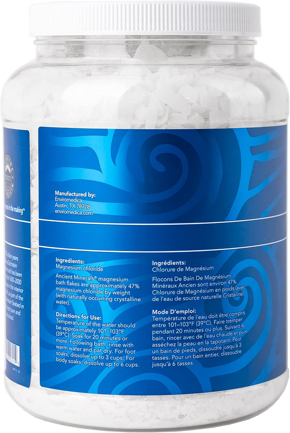 Magnesium Bath Flakes -Epsom Salt Alternative for Relaxation&Muscle ...