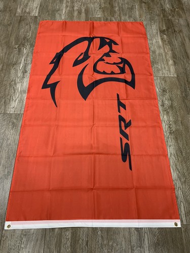 SRT Hellcat Flag Banner 3x5 ft Street & Racing Technology Car Garage ...