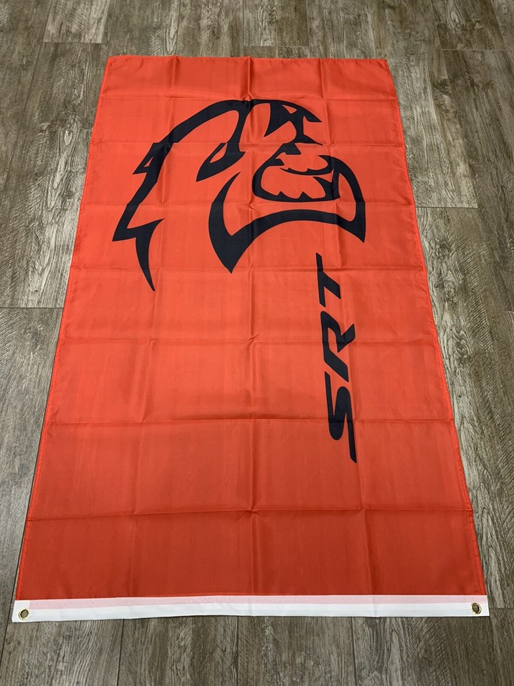 SRT Hellcat Flag Banner 3x5 ft Street & Racing Technology Car Garage ...