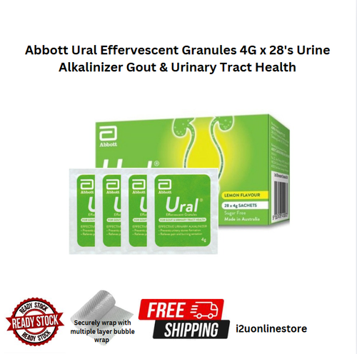 Abbott Ural Effervescent Granules 4G x 28's Urine Alkalinizer Gout ...