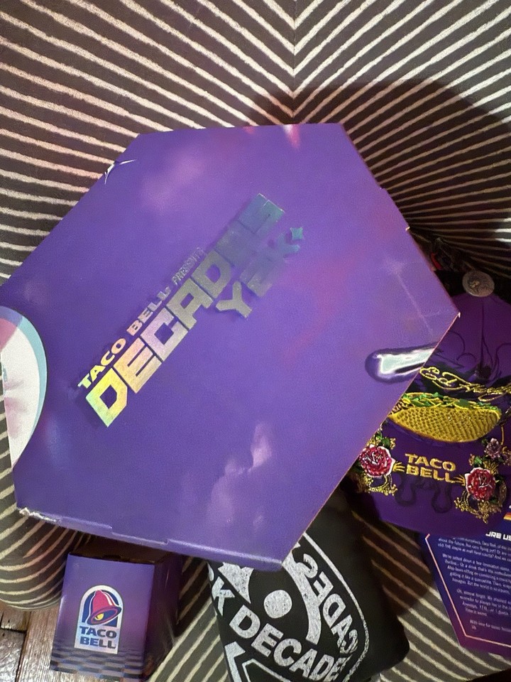 Taco Bell x Ed Hardy Y2K Decades Merch Collection Hat T-Shirt Watch ...