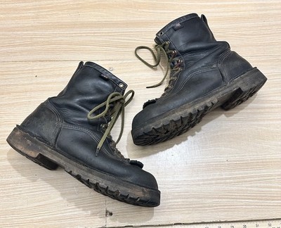 Danner Super Rain Forest 8” Black 11500 Leather GTX Boots Size 9.5 EE ...
