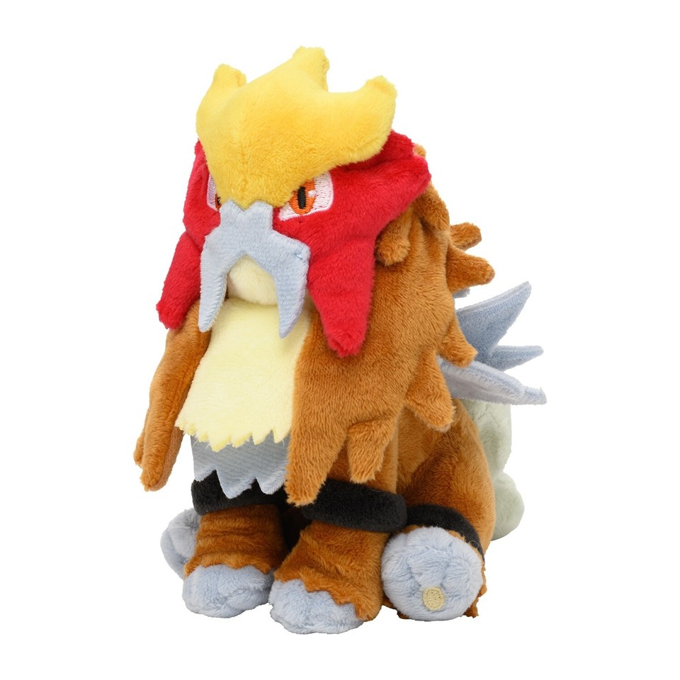 Pokemon Center Fit Plush Doll - 244 Entei 5.5in Fire Heat Volcano Johto ...