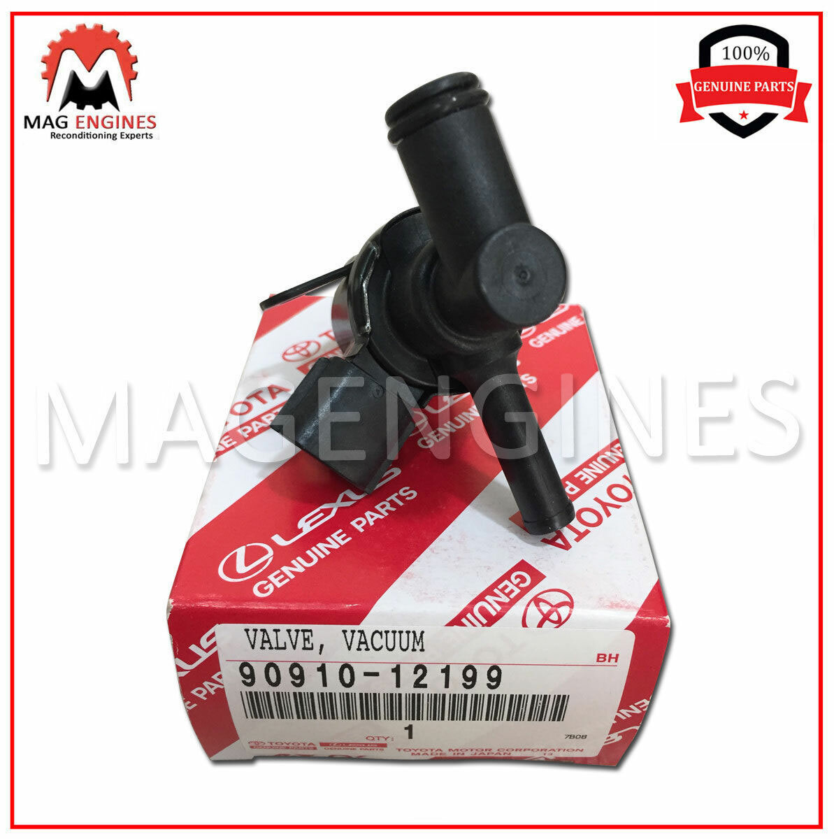 90910-12199 GENUINE OEM VACUUM VALVE 9091012199 | eBay