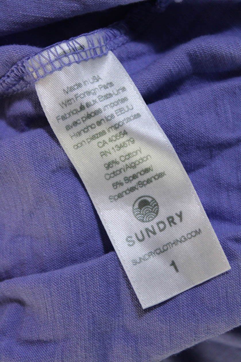 SUNDRY Womens Tiered Mini Dress - Iris Size 1 | eBay