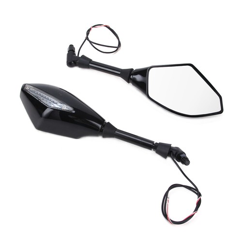 Rear View Side Mirror LED Turn Signals For Yamaha YZF R6 1999-2012 ...