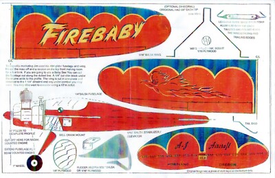 057 Jim Walker Firebaby .049 Profile Plans. | eBay
