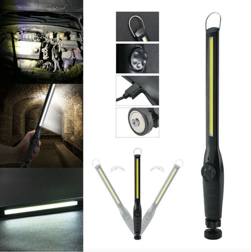 LED COB USB Torch Magnetic Inspection Lamp Light Rechargeable Work ...