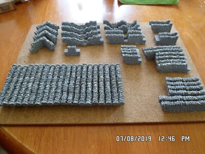 OO Gauge Stone Walling - Grey 50 piece mixed set train set scenery ...