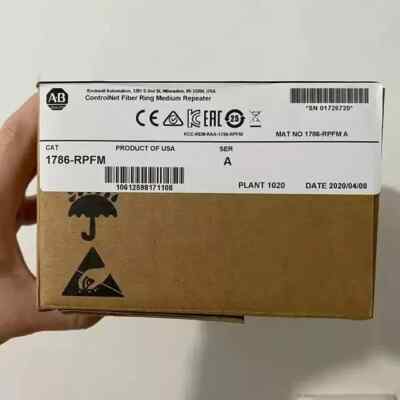 1 PCS New Factory Sealed AB 1786-RPFM / A CONTROLNET FIBER MODULE 1786 ...