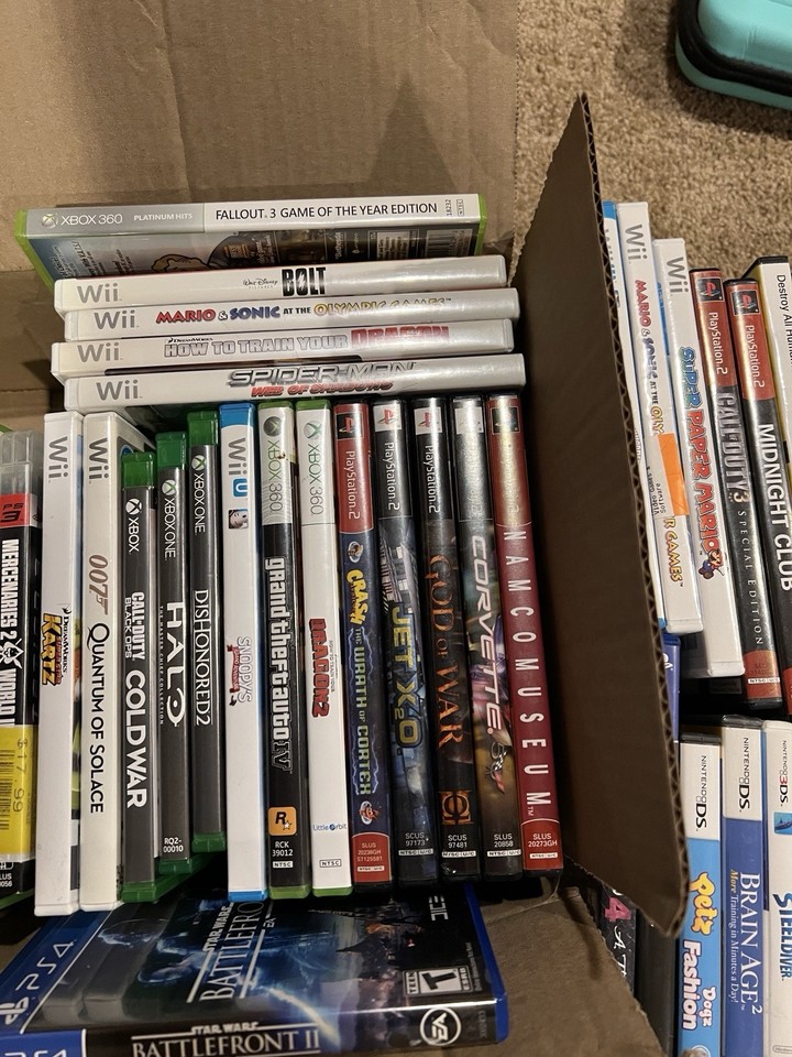 Video Game Lot Of 64 Games PlayStation Xbox PS1 Wii Sega DS GameCube | eBay