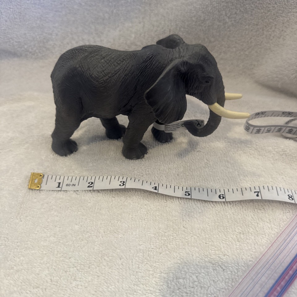 Collecta African Bull Elephant wild animal figurine Toy Model Plastic ...