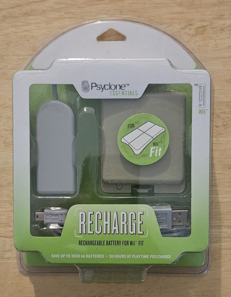 Wii Fit Rechargeable Battery Psyclone Essentials Model #PSE6504 ...