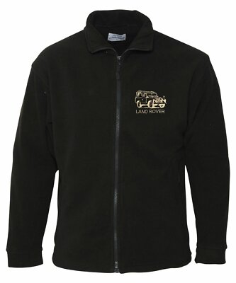 Land Rover Series Fleece Jacket Embroidered Classic Car Personalised ...