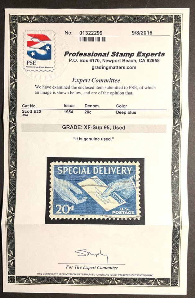 #E20 Used PSE Graded 95, PSE Certificate # 01322299 | eBay