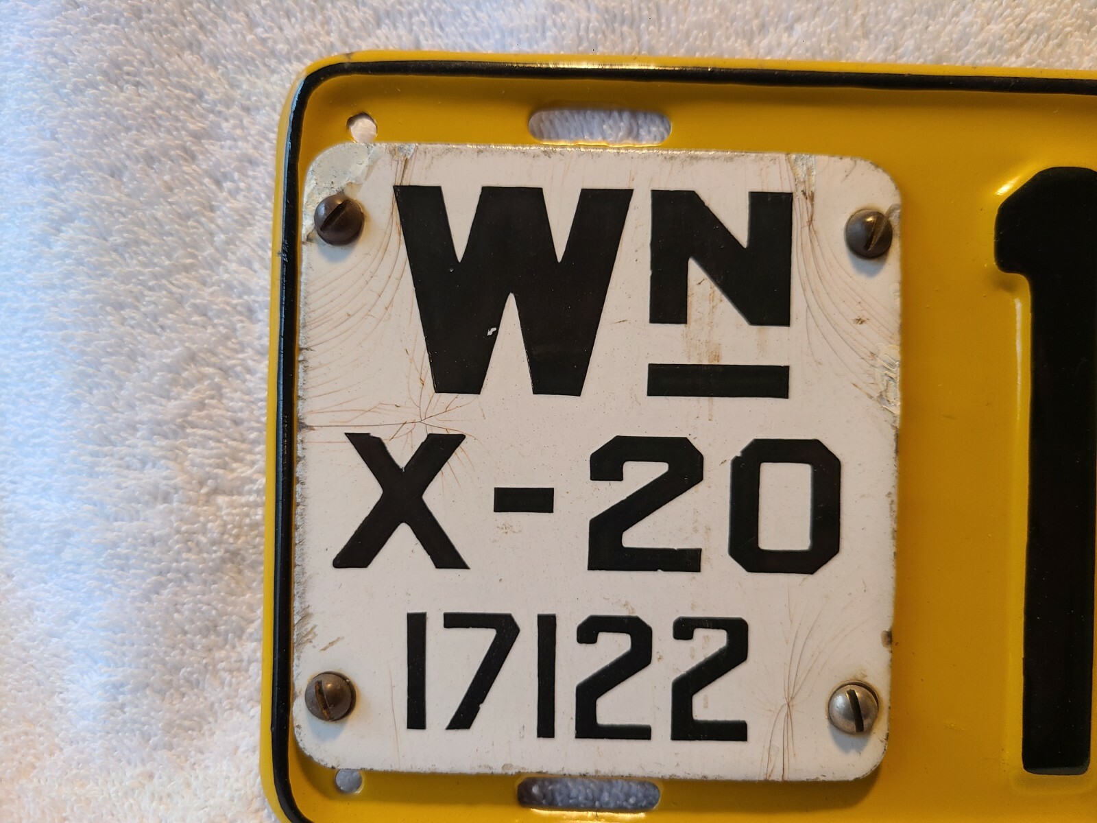Vintage 1919 Washington License Plate - RESTORED W/ 1920 Washington Tab ...