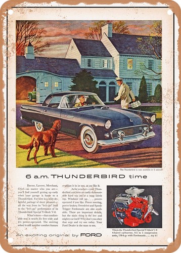 METAL SIGN - 1955 Thunderbird Ad Vintage Ad | eBay