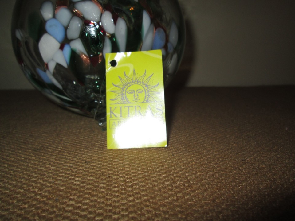 KITRA'S Art Glass Blown Tree of Enchantment 6" Ornament Hand Made ...