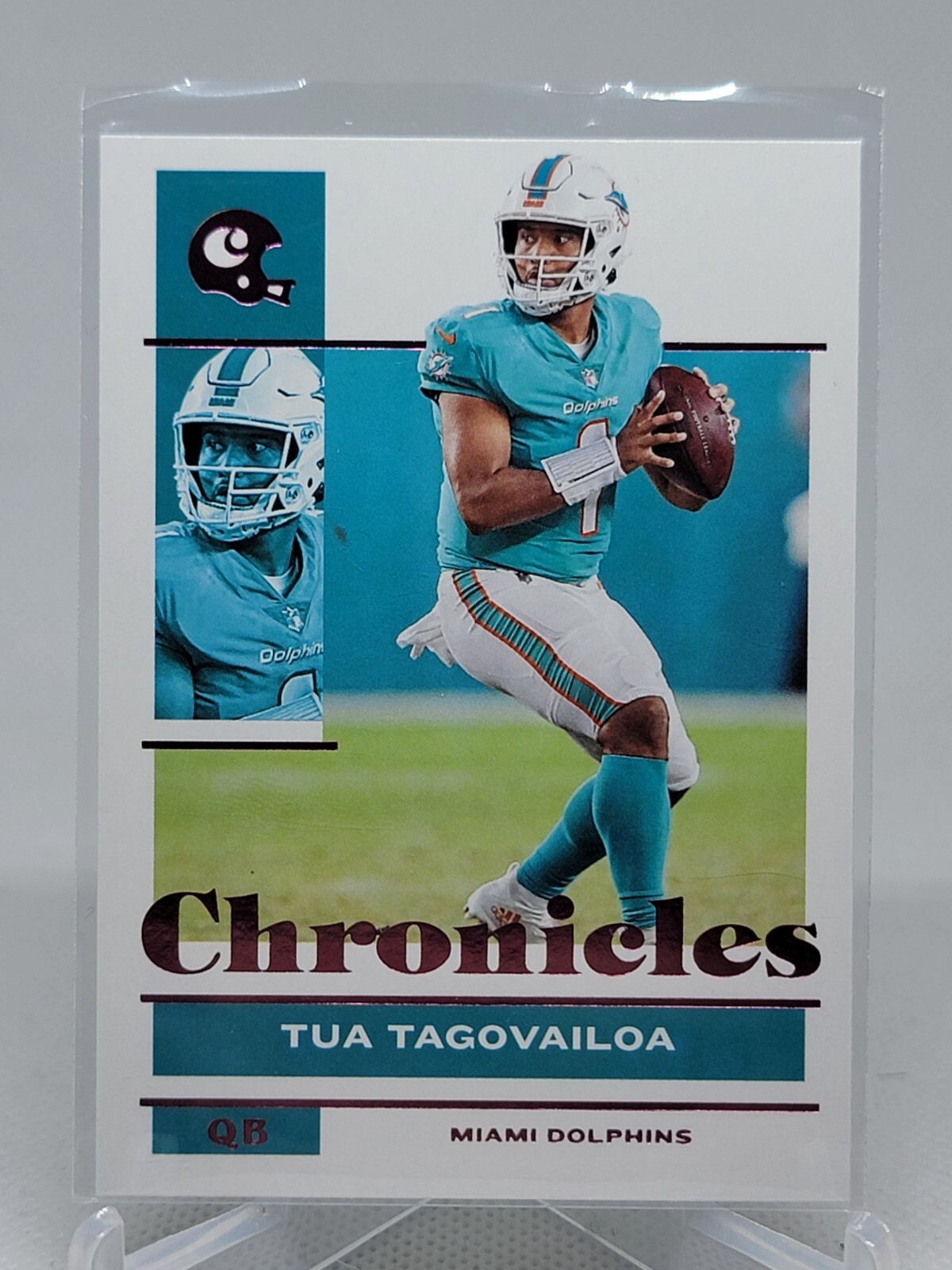 2021 Panini Chronicles Tua Tagovailoa Pink Foil #74 Miami Dolphins D7G ...