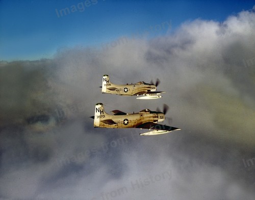 8x10 Print Navy Douglas A1 Skyraider Attack Aircraft in Formation 1948 ...