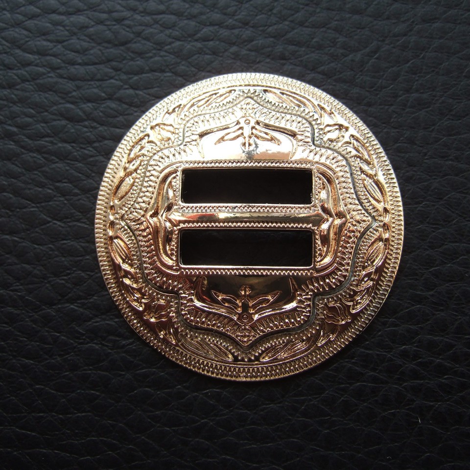 1-1/4" Slotted Concho Saddle Tack Belt Leather craft Western Style 5 ...
