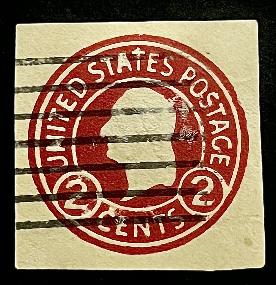 US Cut Stamp 2 Cent Red Washington Lot Of 3 Stamps | eBay