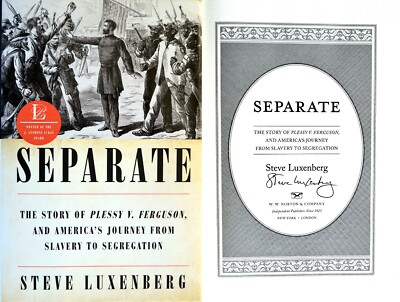Steve Luxenberg~PERSONALLY SIGNED~Seperate~1st/1st HC | eBay