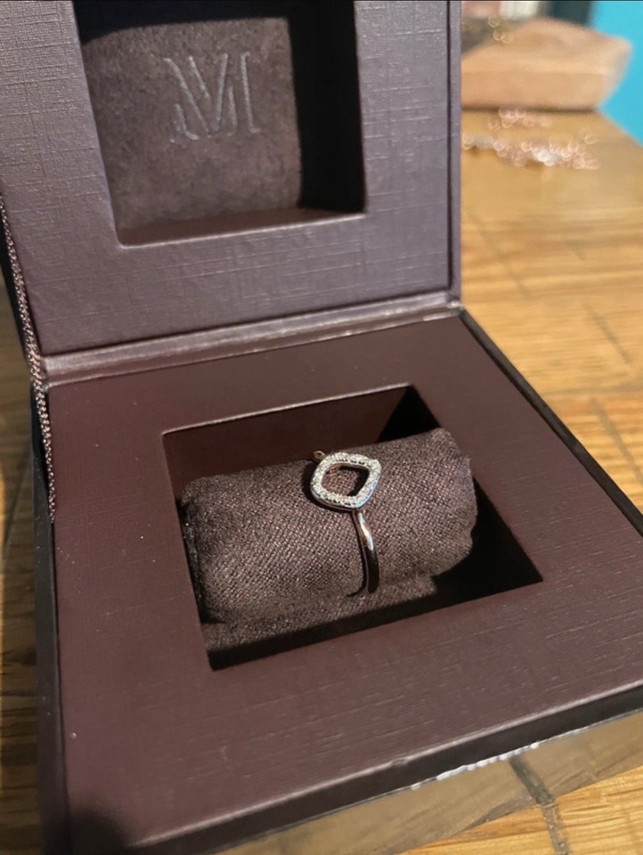 Monica Vinader Sterling Silver Riva Mini Kite Diamond Stacking Ring ...